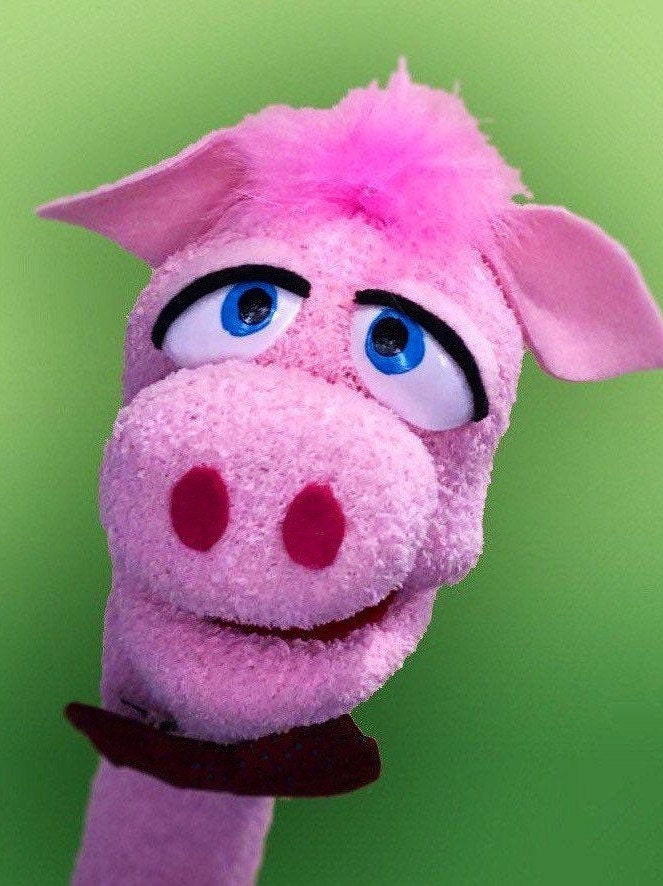 A Special Handmade Puppet Pig - Etsy
