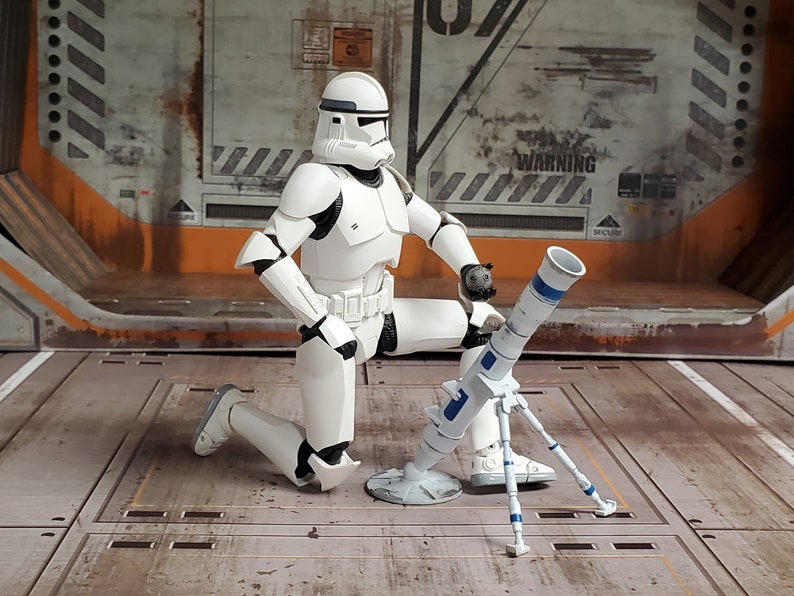 Clone Army Mortar (deployed) Set - Custom Accessory Set for 6 Inch Star ...