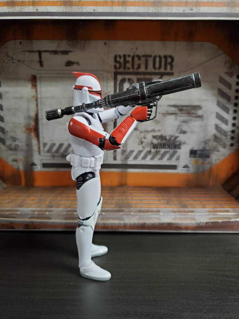 RPS-6 Rocket Launcher - Custom Accessory Set for 6 Inch Star Wars Black ...