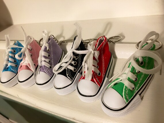 Mini converse Keychains/mini shoes | Etsy