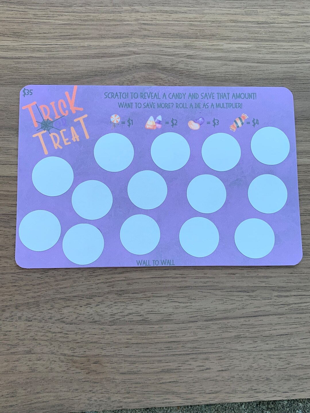 Trick or Treat Savings Scratch-off Challenge - Etsy