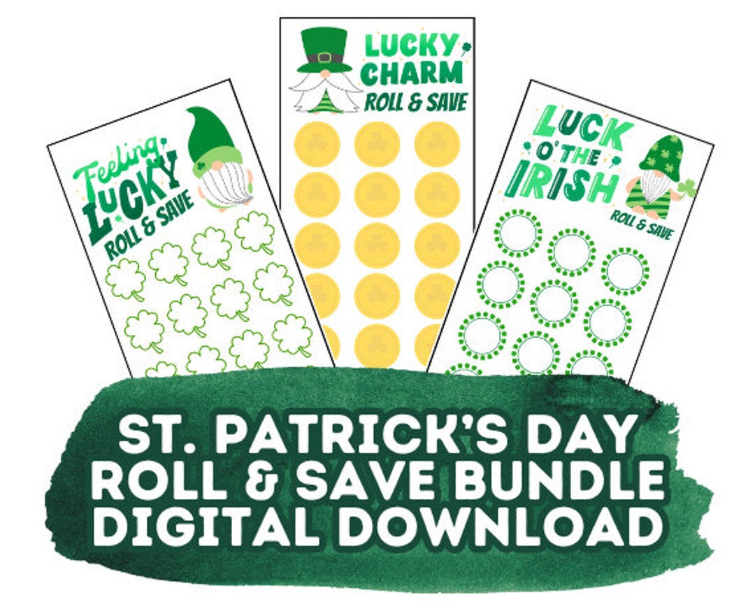 St. Patrick's Day Roll & Save Bundle - Digital Download of 3 Savings ...