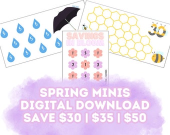 Woodland Creature Mini Savings Challenge Digital Download - Etsy