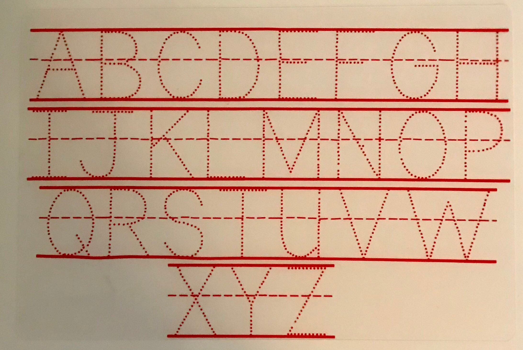 ABC Tracing Mat Learning School Writing Tracing Placemat | Etsy