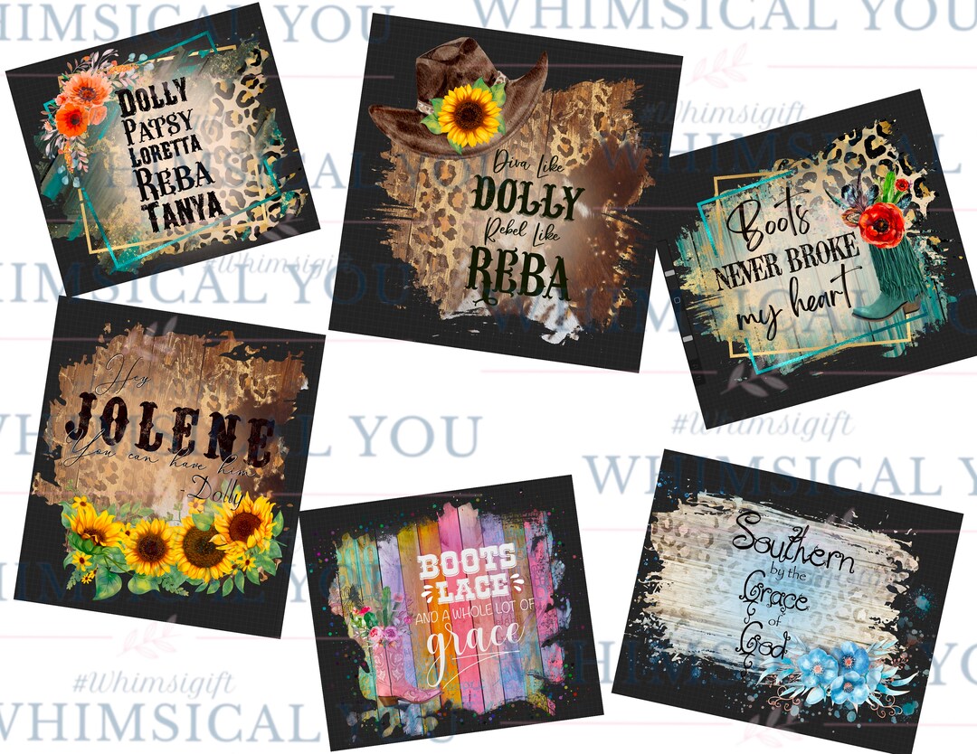 Country Western Sublimation Bundle, Png Bundle, Sublimation Designs ...
