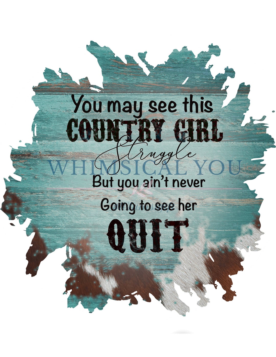 Country Girl, Digital Download Design, PNG and JPG Files, Sublimation ...