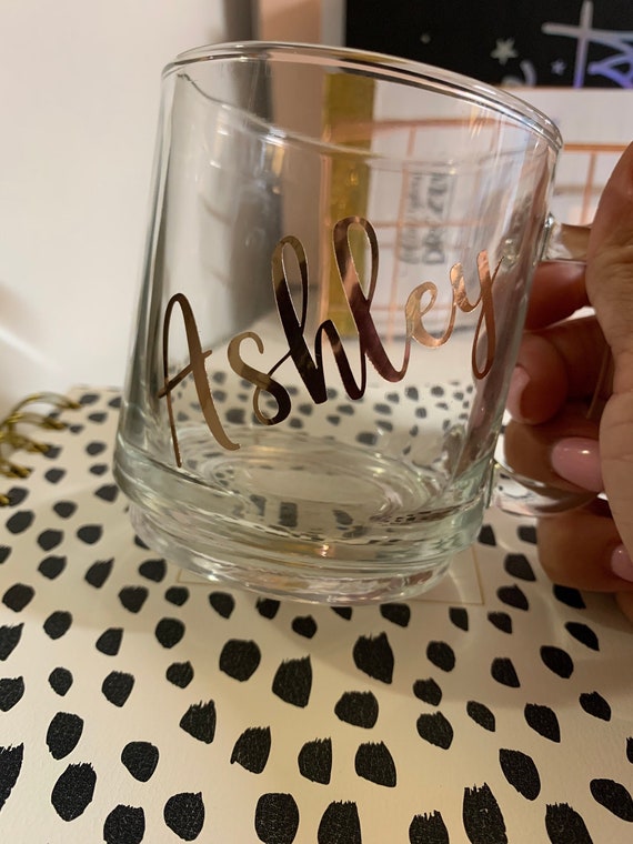 Glass 13oz Mug Personalized Glass Coffee Mugs Personlized - Etsy