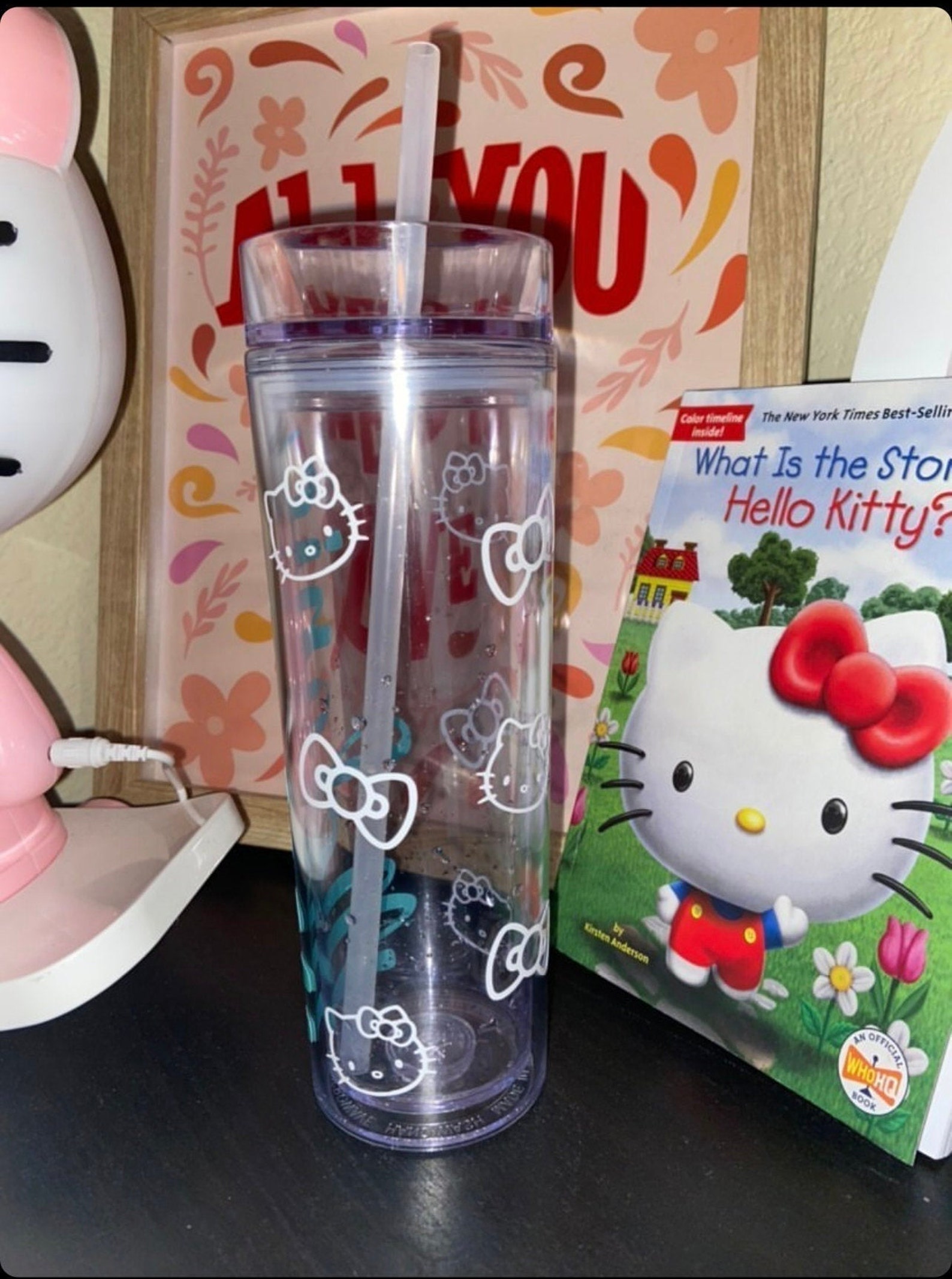 Hello Kitty Tumbler Personalized Hello Kitty Tumbler Water | Etsy