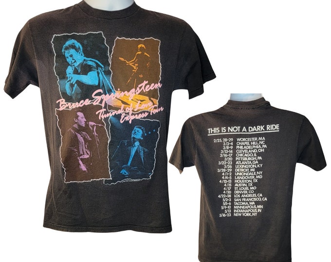 Vintage 1988 Bruce Springsteen Tunnel of Love Express Tour Tee, Back ...