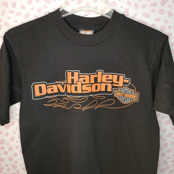 Harley Davidson Motorcycle Black Wolf T-Shirt, Back P… - Gem