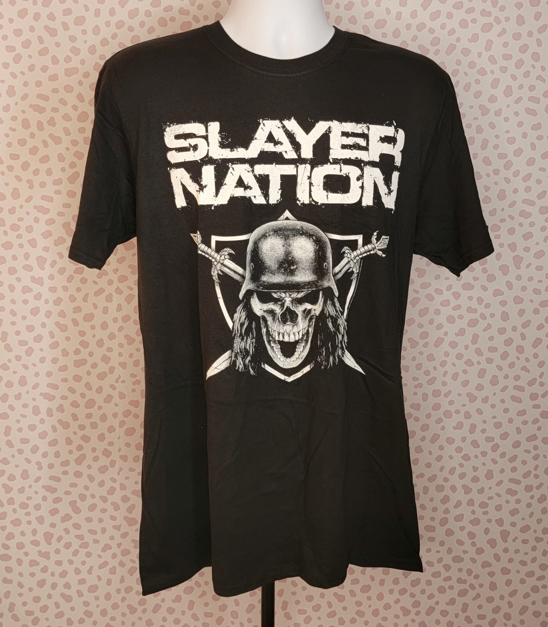 Slayer Nation World Tour With Full Back Print Band Tee, Black Men's ...