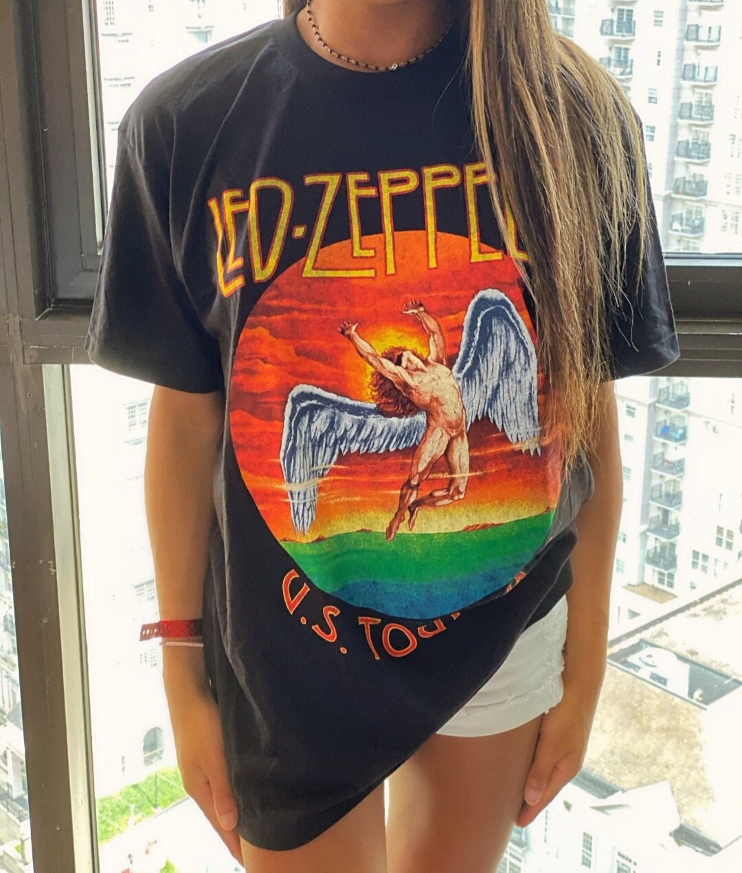 Led Zeppelin US Tour '75 Band Tee, High Quality, Gildan Softstyle Men's ...