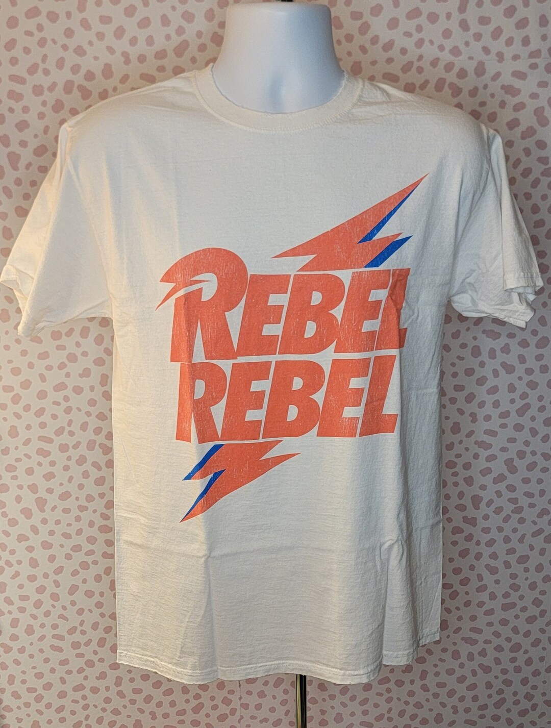 Rebel Rebel Classic Bowie's Iconic Red & Blue Lightning Bolt Vintage ...