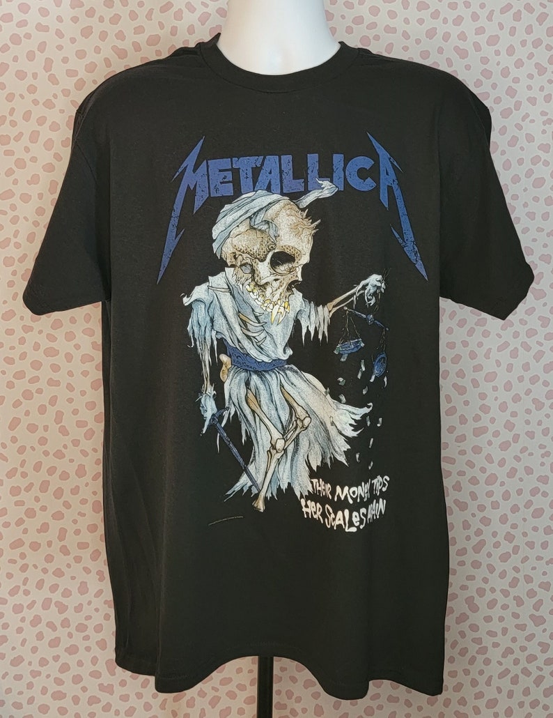 Metallica Doris Artwork by Pushead Band Tee, Print on Back, Their Money ...