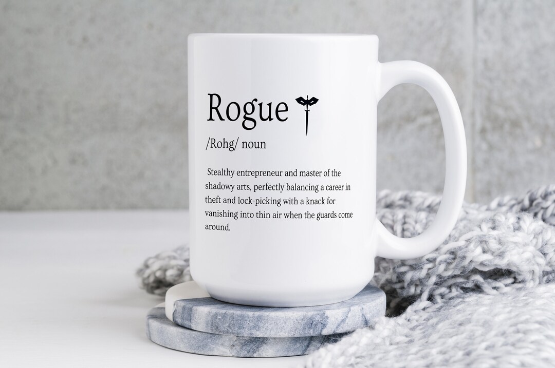 Dnd Rogue Definition Mug - Dungeons and Dragons Gift - Etsy