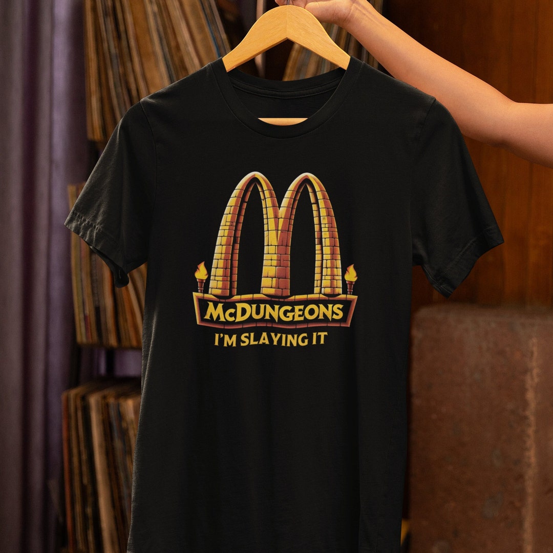 Mcdungeons Parody T-shirt Funny DND Shirt Dungeon Tee Gift for DND ...