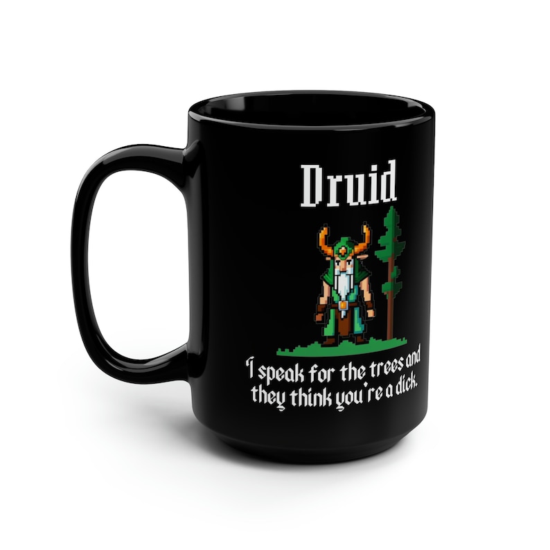 Pixel Druid Coffee Mug Dungeons and Dragons Gift RPG Gamer - Etsy