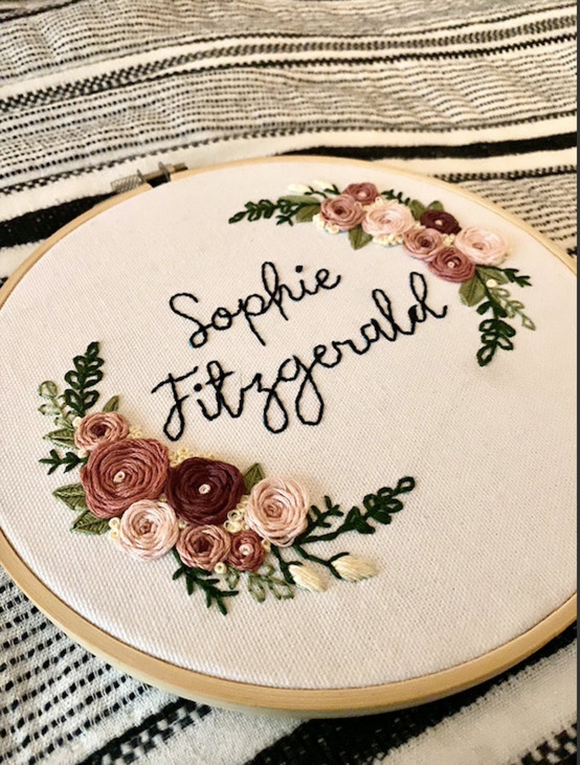 Custom Baby Name Embroidery Hoop Nursery/baby Shower Gift - Etsy