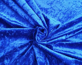 Royal Blue Velvet Fabric | Etsy