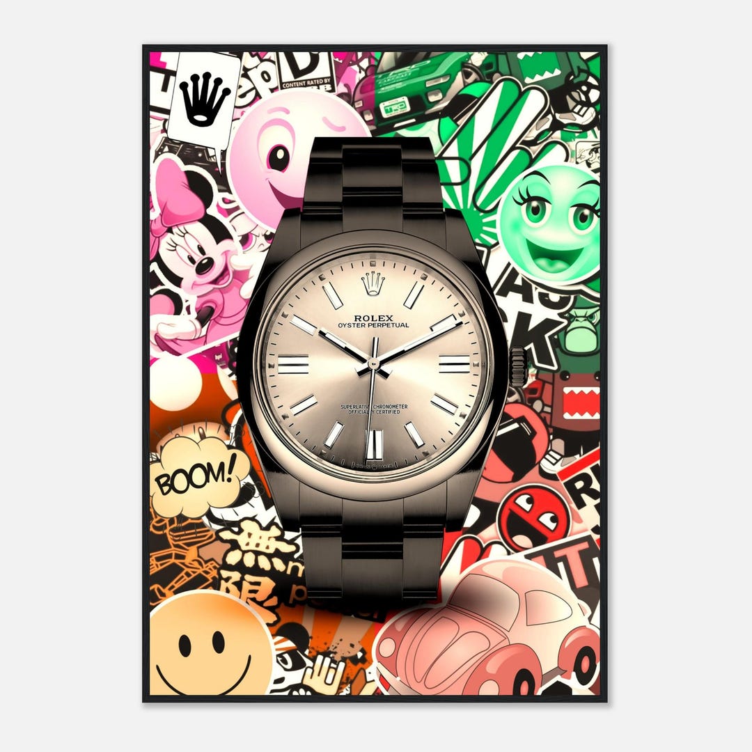 Luxury Watch Art Rolex Pop Art Streetwear Aesthetic Graffiti Sticker ...