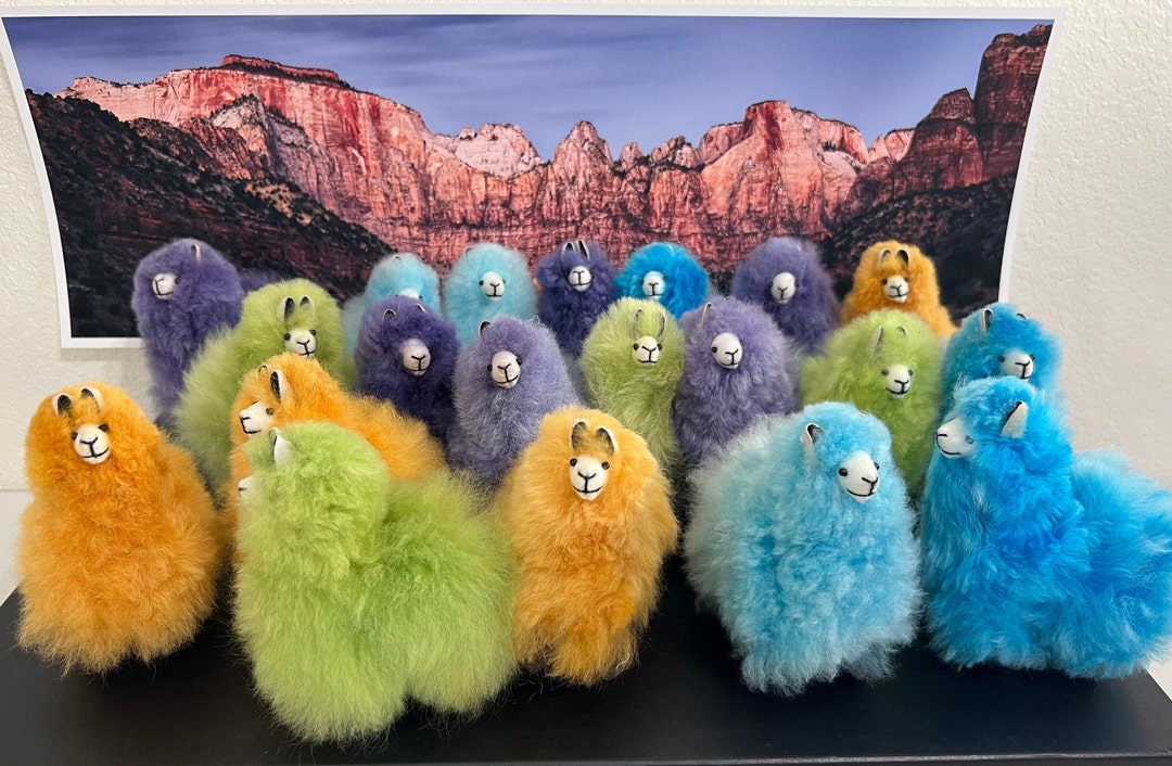 Mini Alpacas Made With 100% Alpaca Fur. - Etsy