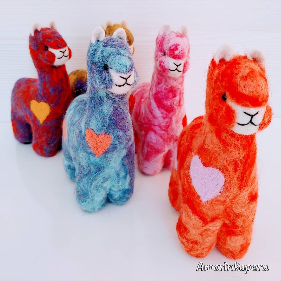 Heart Alpacas 7"- 8" Tall. Made in Peru - Etsy