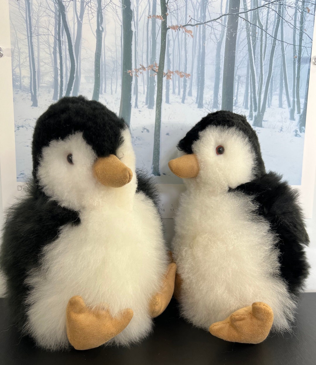 Happy Alpaca Fur Penguin . Made With 100% Alpaca Fur. - Etsy