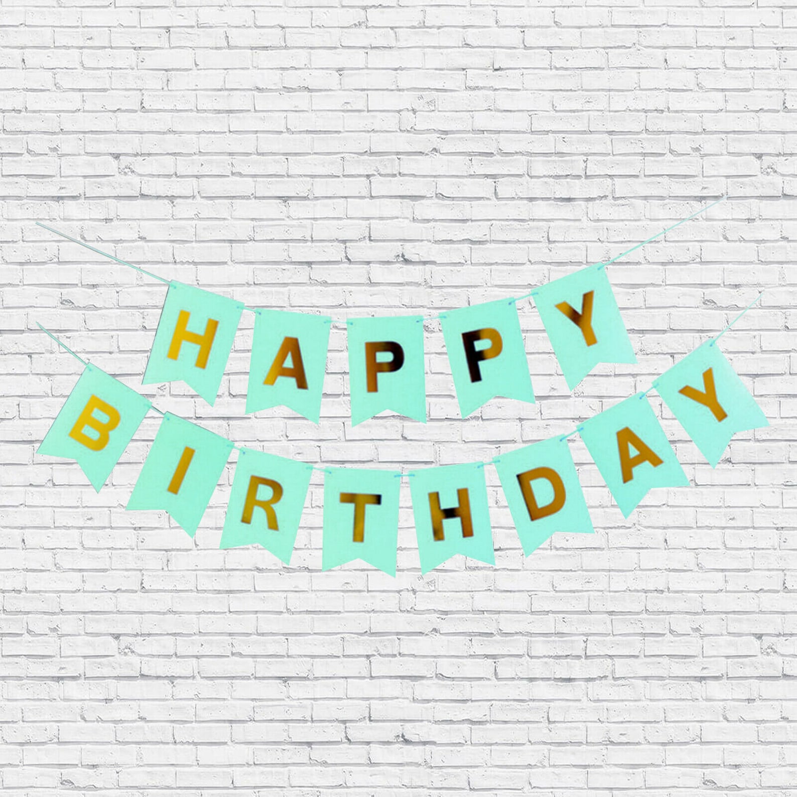Happy Birthday Bunting Banner Party Decoration Garland Pastel Hanging ...