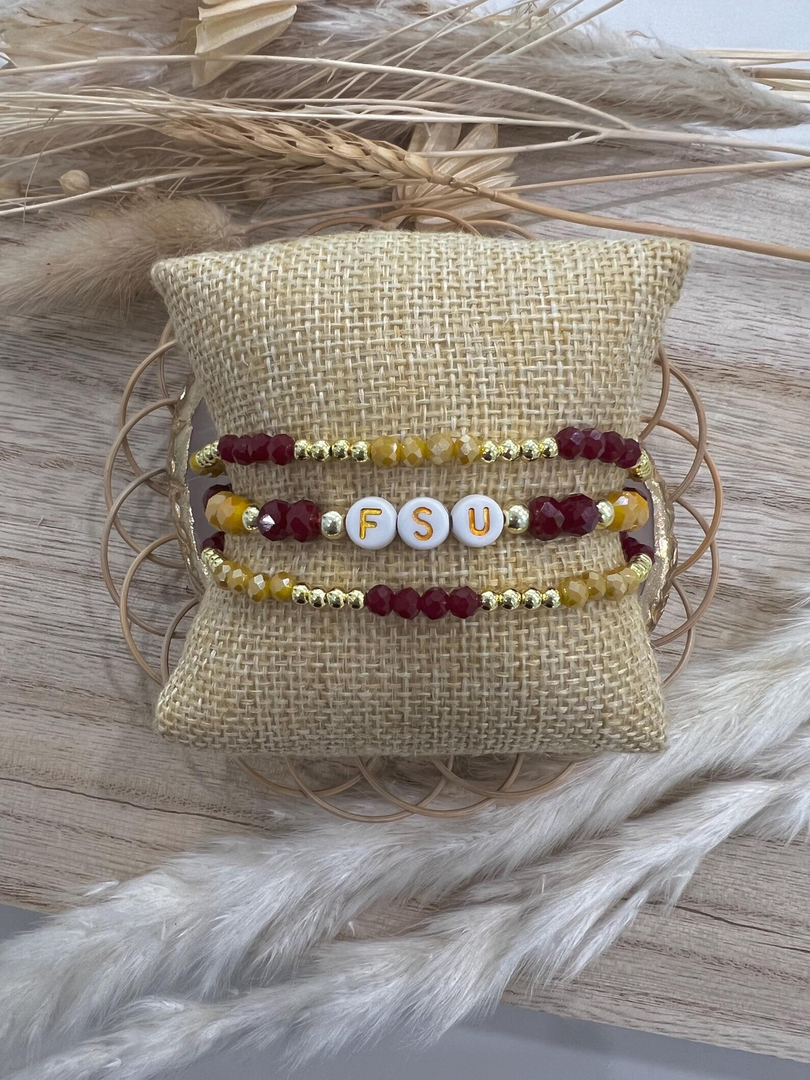 FSU Bracelets, Back to School Bracelets, School Pride Bracelet Stack ...