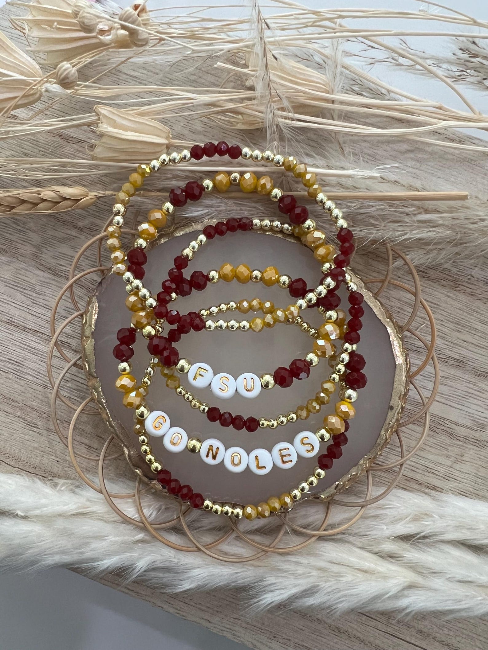 FSU Bracelets, Back to School Bracelets, School Pride Bracelet Stack ...