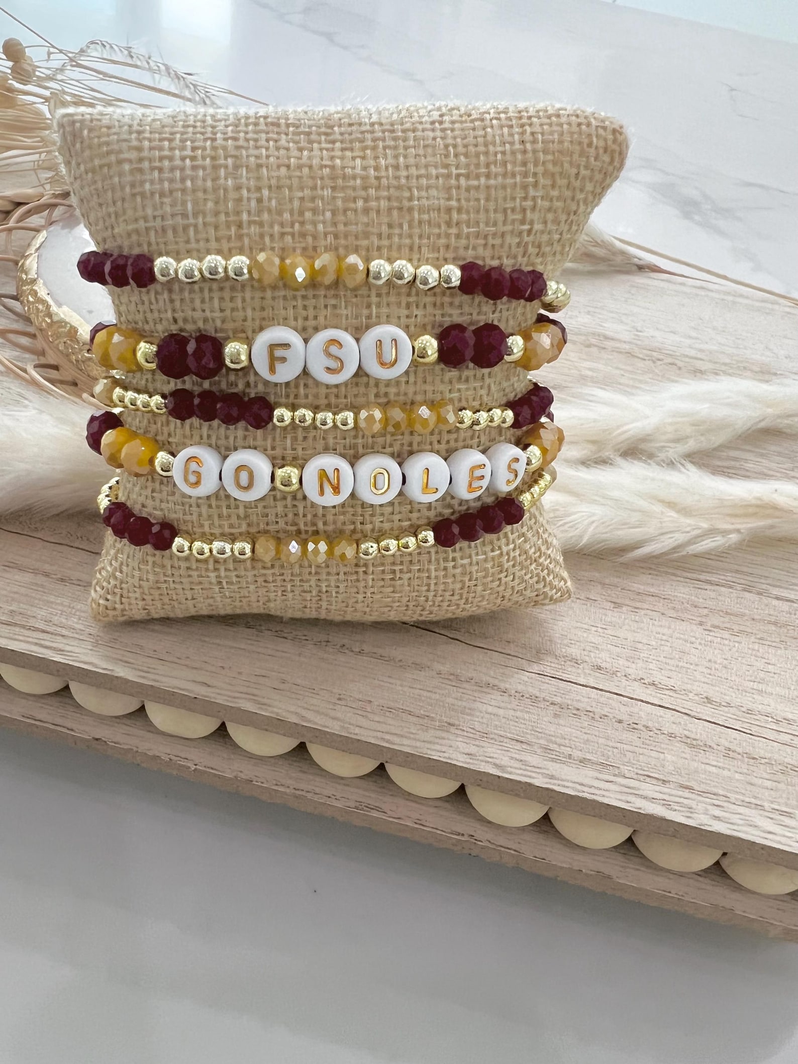 FSU Bracelets, Back to School Bracelets, School Pride Bracelet Stack ...