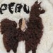 Vtg Peru Handmade Alpaca/llama Fur Rug 20" Seatcover Wall Hanging - Etsy