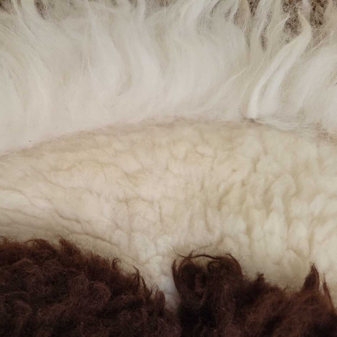 Vtg Peru Handmade Alpaca/llama Fur Rug 20" Seatcover Wall Hanging - Etsy