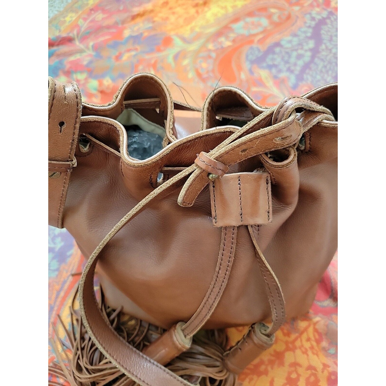 Y2K Lucky Brand Bucket Bag Tassles - Etsy