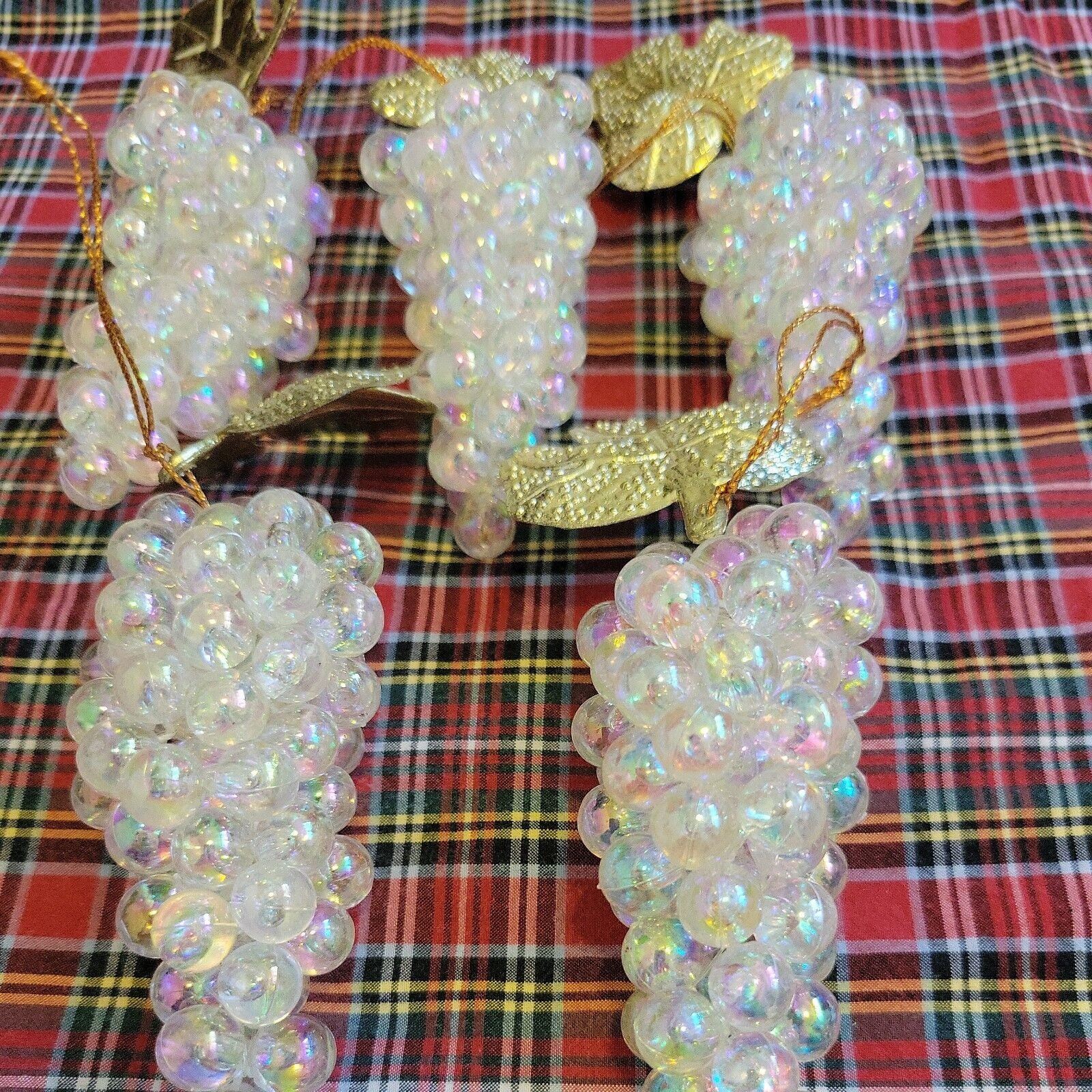 Vtg 80s Acrylic Opalescent Glass Grape Clusters Set 5, 3.75 - Etsy