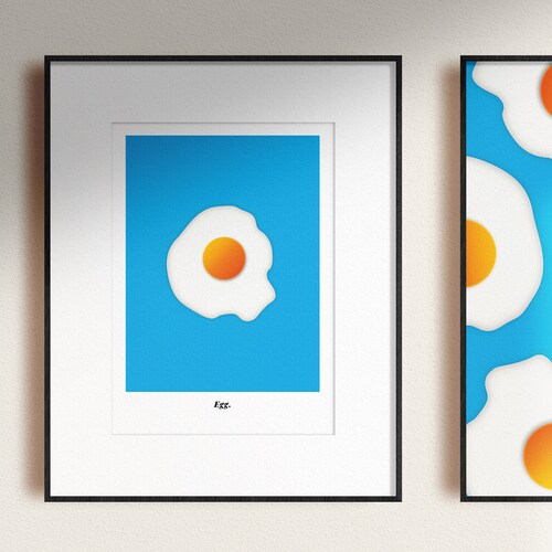 Fried Egg Printable Art for Kitchen Printable Poster for - Etsy