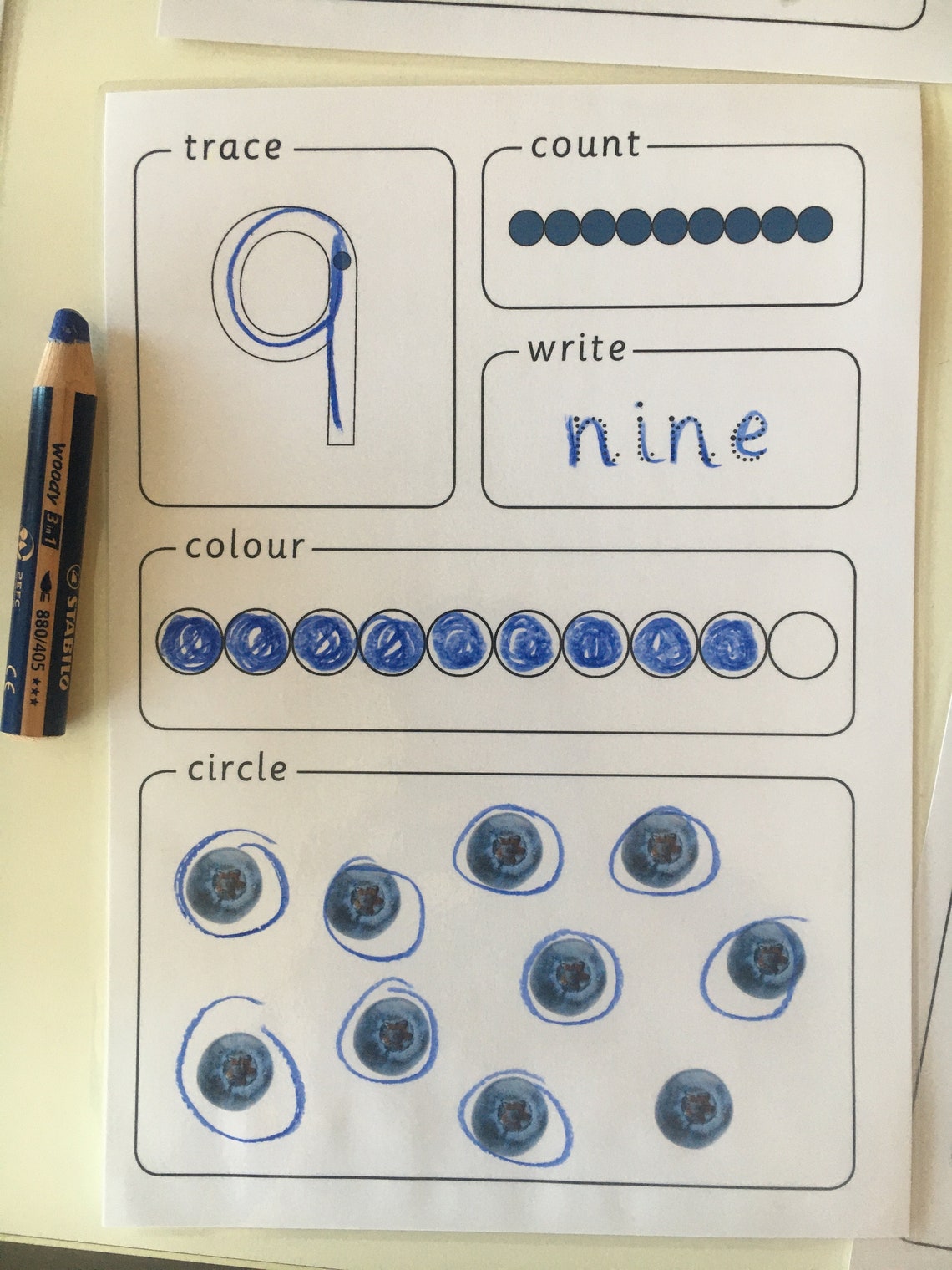 Montessori Short Colored Bead Stair Number Sense Printables, Montessori ...