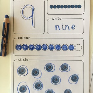 Montessori Short Colored Bead Stair Number Sense Printables, Montessori ...