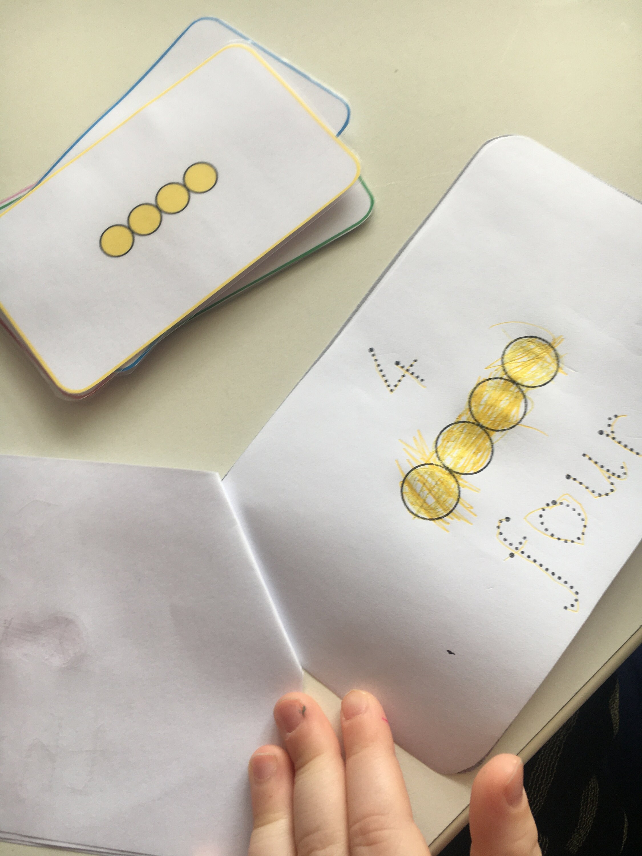 Montessori Short Colored Bead Stair Booklets, Montessori Preschool ...