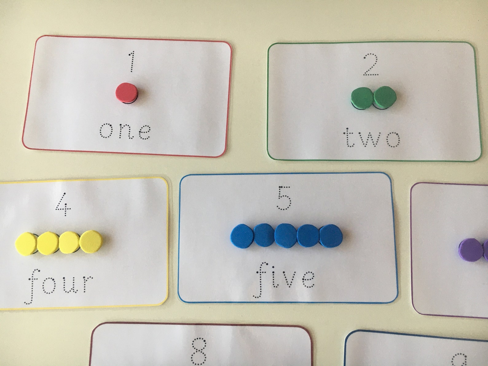 Montessori Short Colored Bead Stair Booklets, Montessori Preschool ...