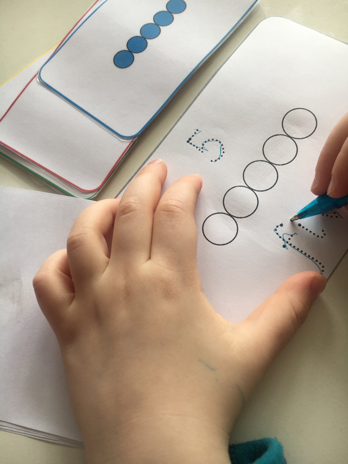 Montessori Short Colored Bead Stair Booklets, Montessori Preschool ...