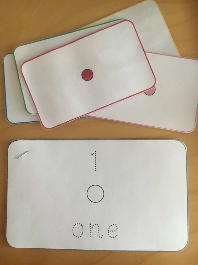 Montessori Short Colored Bead Stair Booklets, Montessori Preschool ...