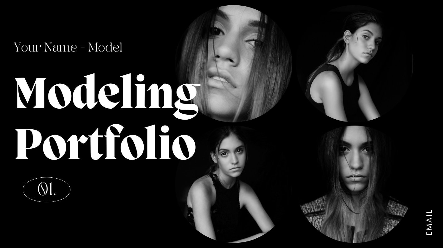 Professional Modeling Portfolio Template - Editable in Canva - Instant ...
