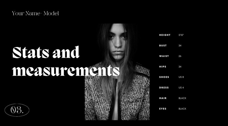 Professional Modeling Portfolio Template - Editable in Canva - Instant ...