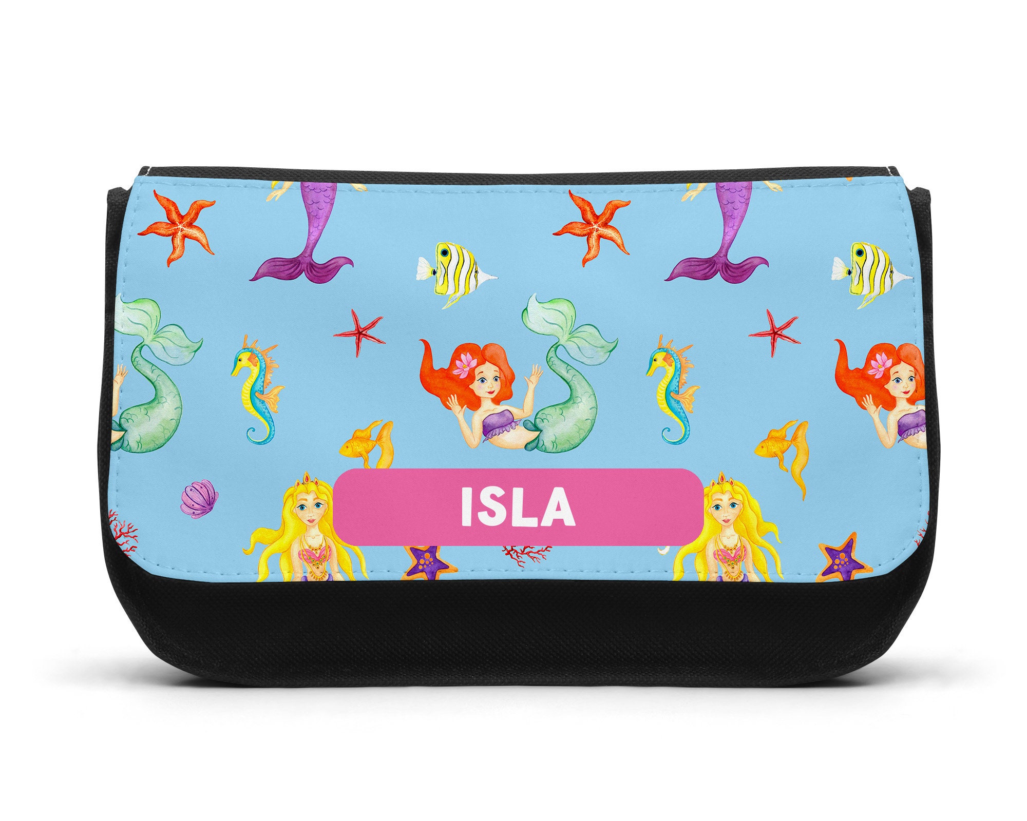Personalised Mermaid Pencil Case Any Name Girls Pencil Case - Etsy