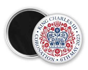 The Coronation 2023 Official Emblem Magnet, the Coronation of King ...