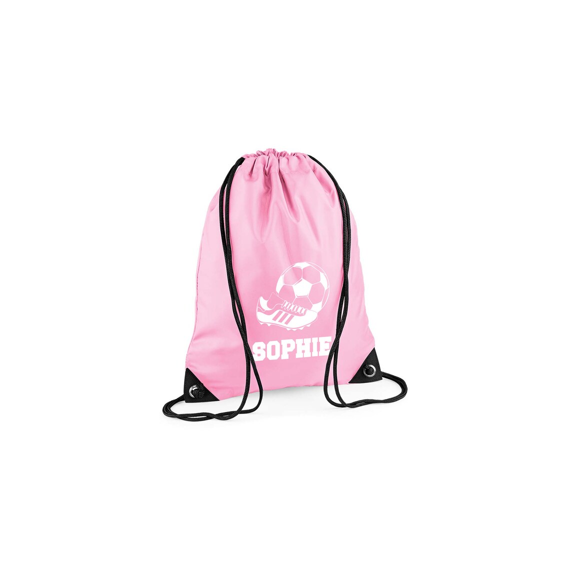 Personalised Football Custom Drawstring Bag for Kids With Initial - PE ...