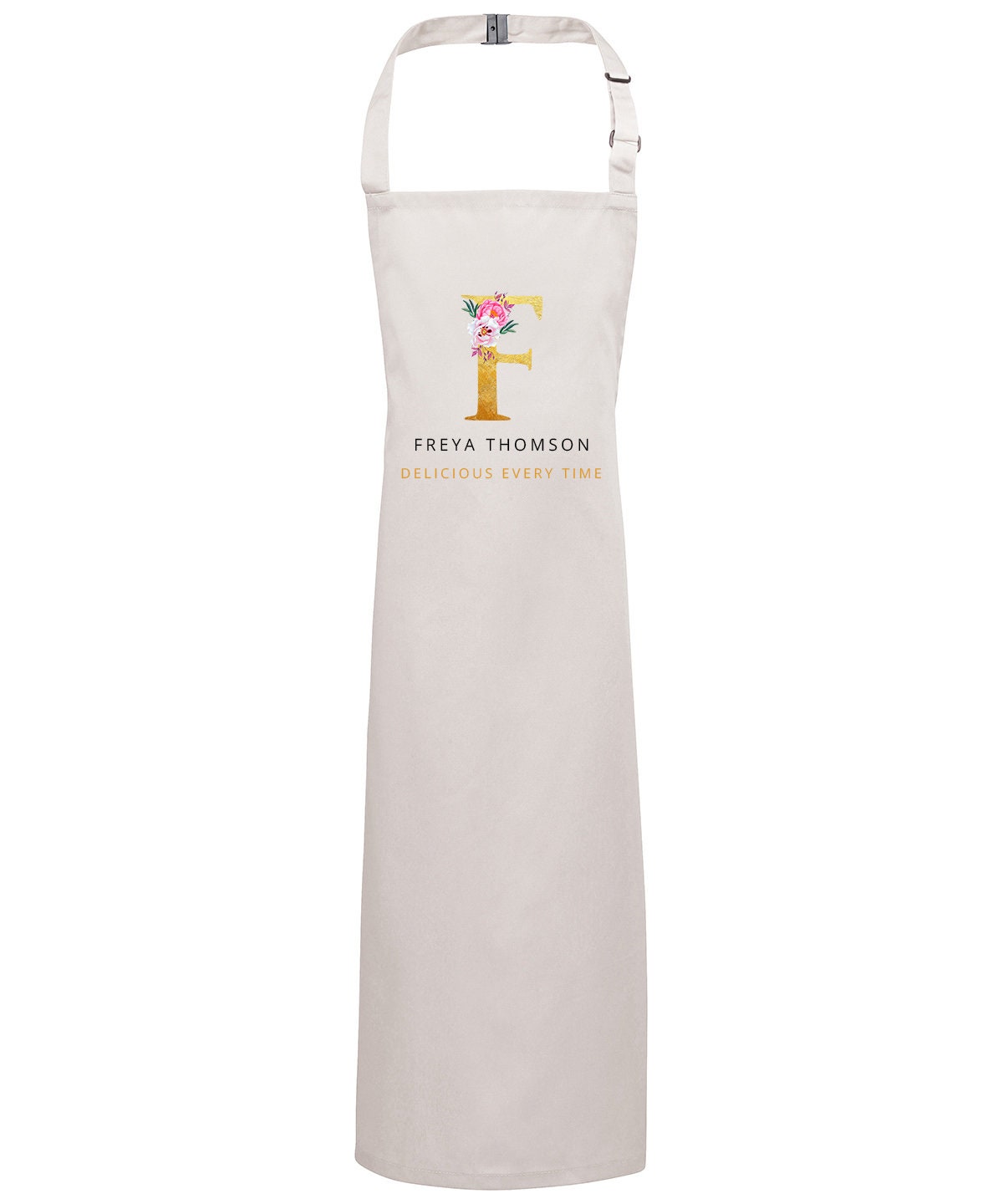 Personalised Initial Apron for Women Watercolour Floral Gift | Etsy UK