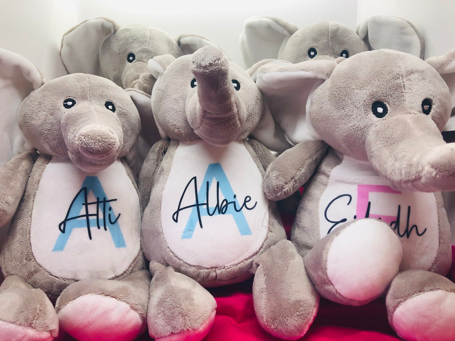 Personalised Elephant Teddy Customised Elephant Soft Toy - Etsy