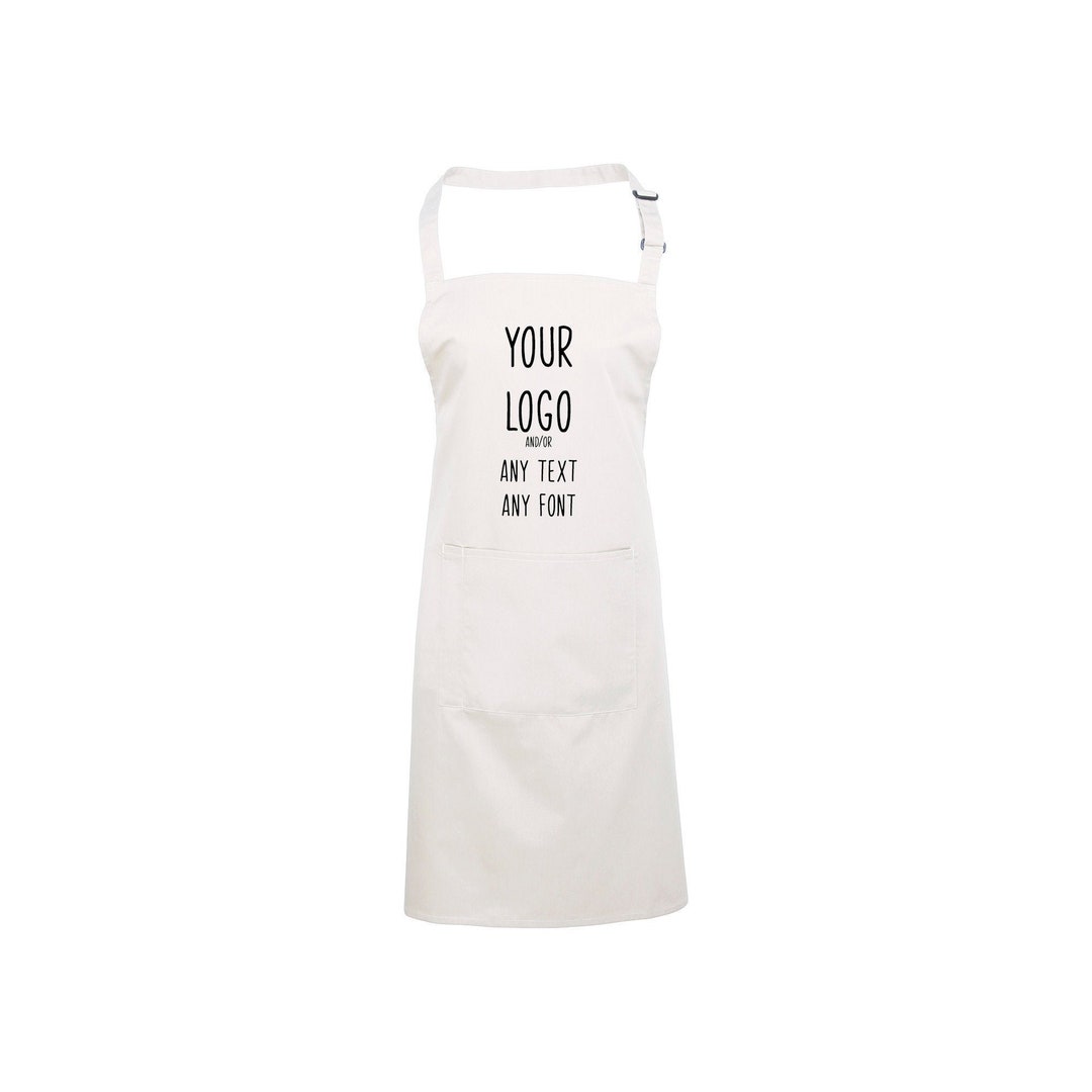 Personalised Apron With Your Logo or Business Name, Company Custom ...